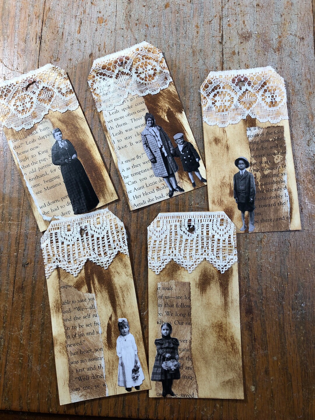 Junk Journal Vintage Looking Tags - Etsy