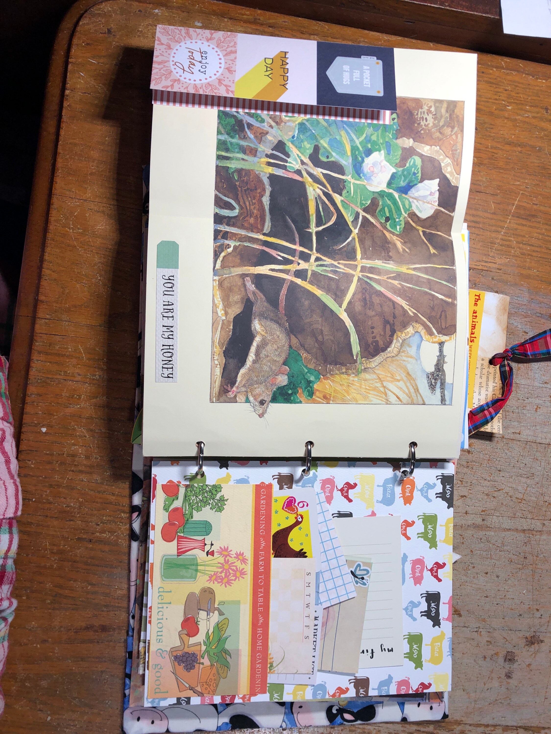 3 Ring Binder Junk Journal With a Farming Theme - Etsy