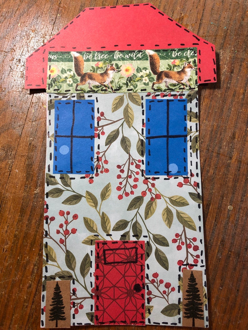 Large Scrap Paper Houses - Etsy