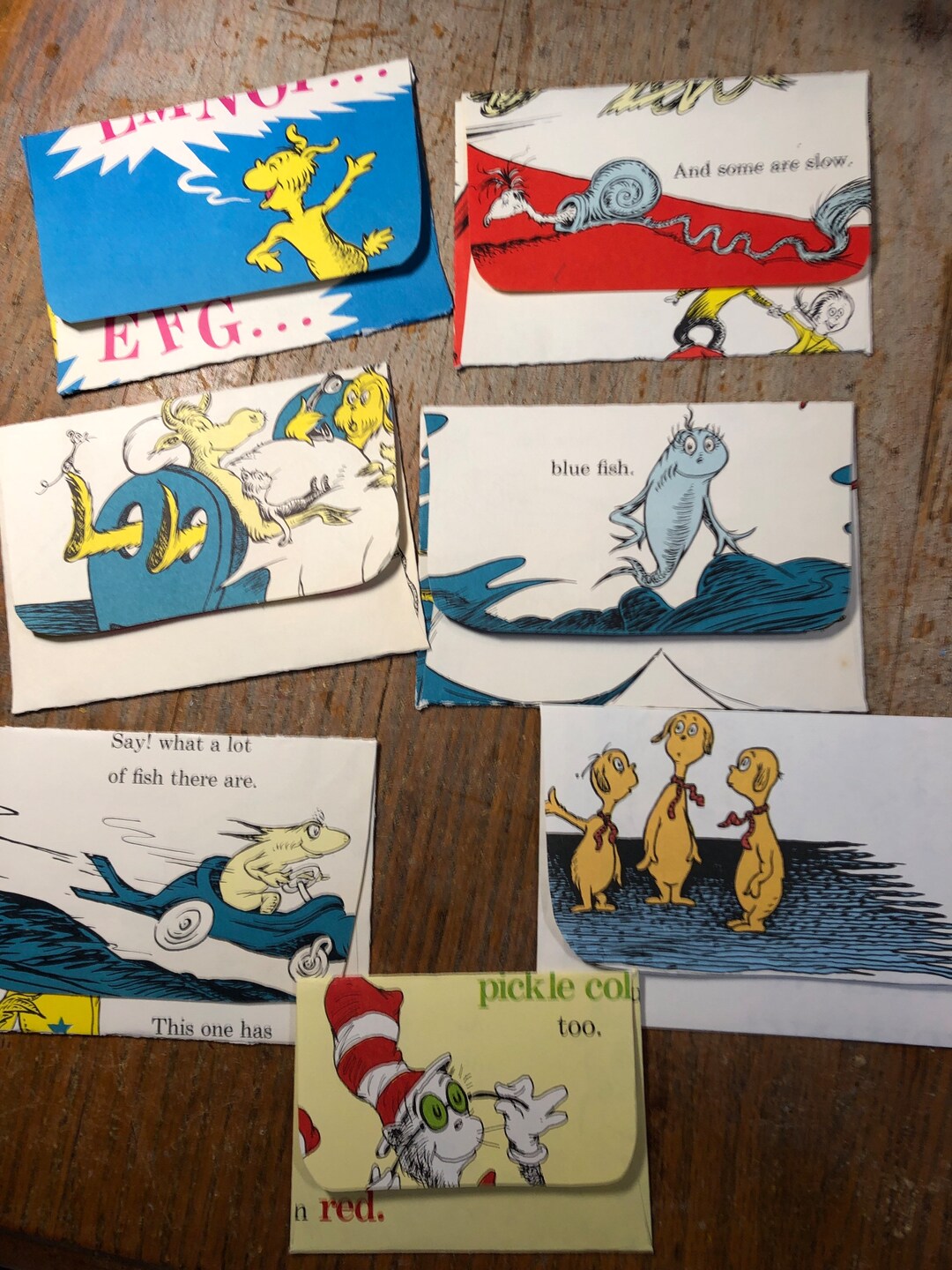 7 Handmade Envelopes From Children’s Book Pages - Etsy