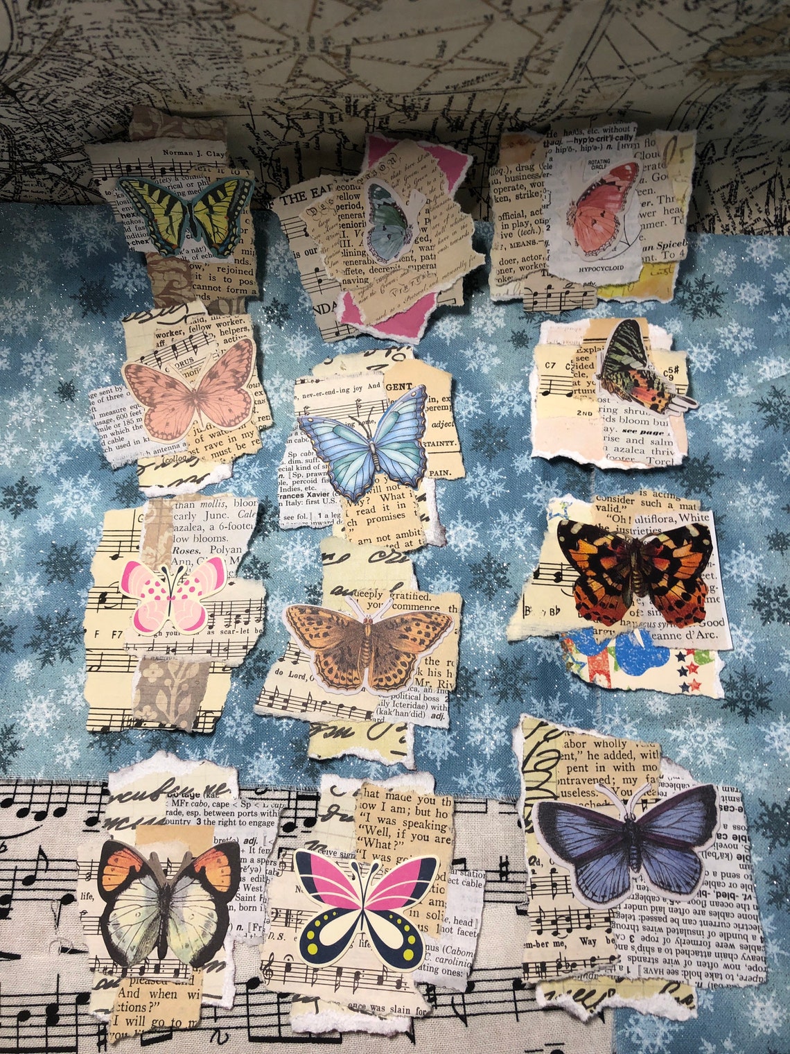 Clusters Butterfly Ephemera 12 Pieces - Etsy