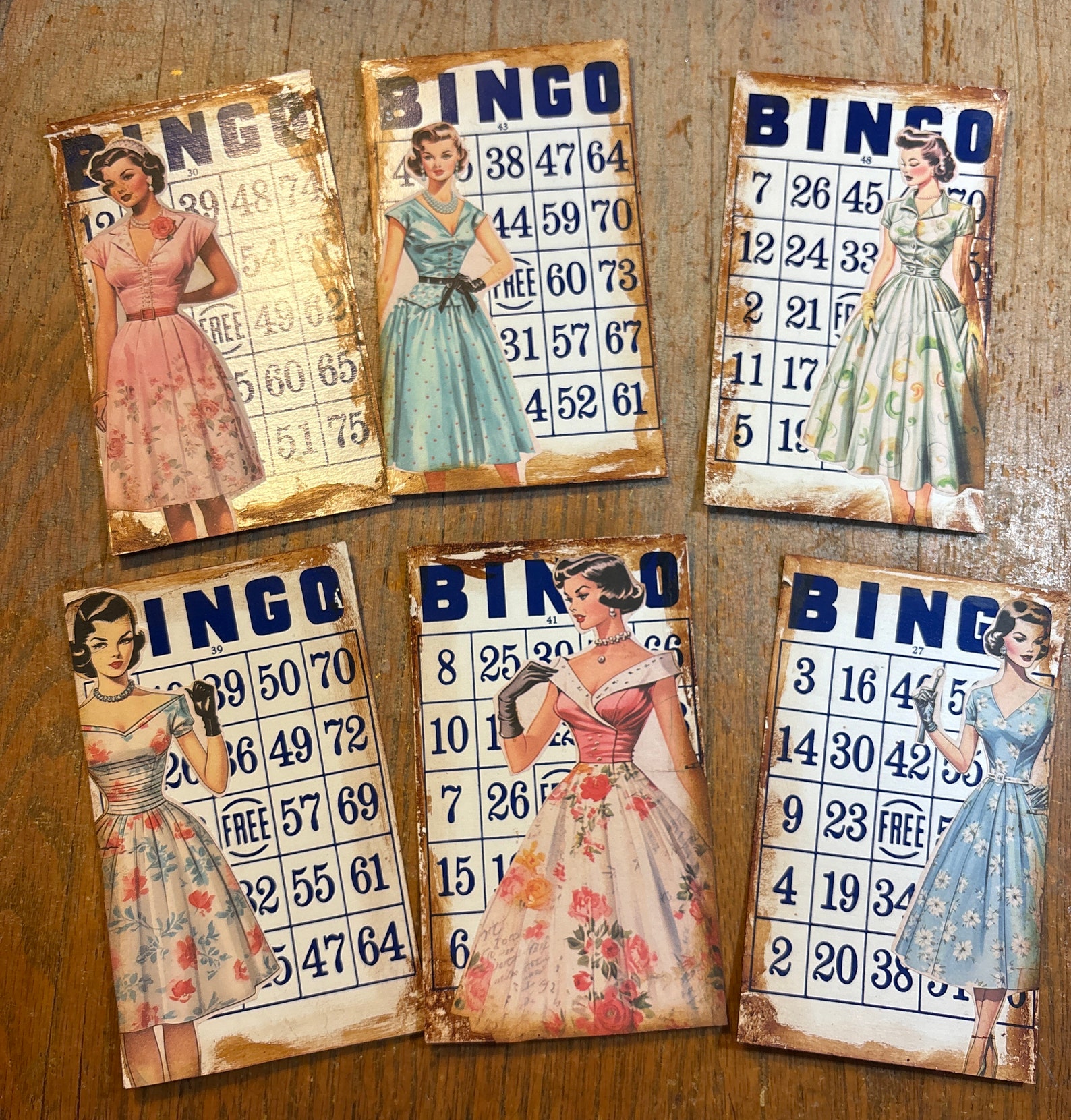 Vintage Looking BINGO Cards for Junk Journals - Etsy