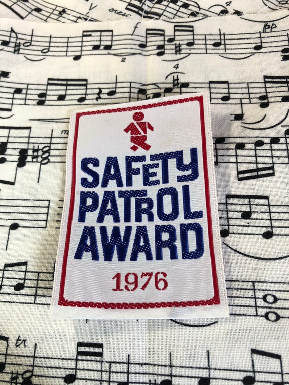 1976 Safety Patrol Award Patch - Gem