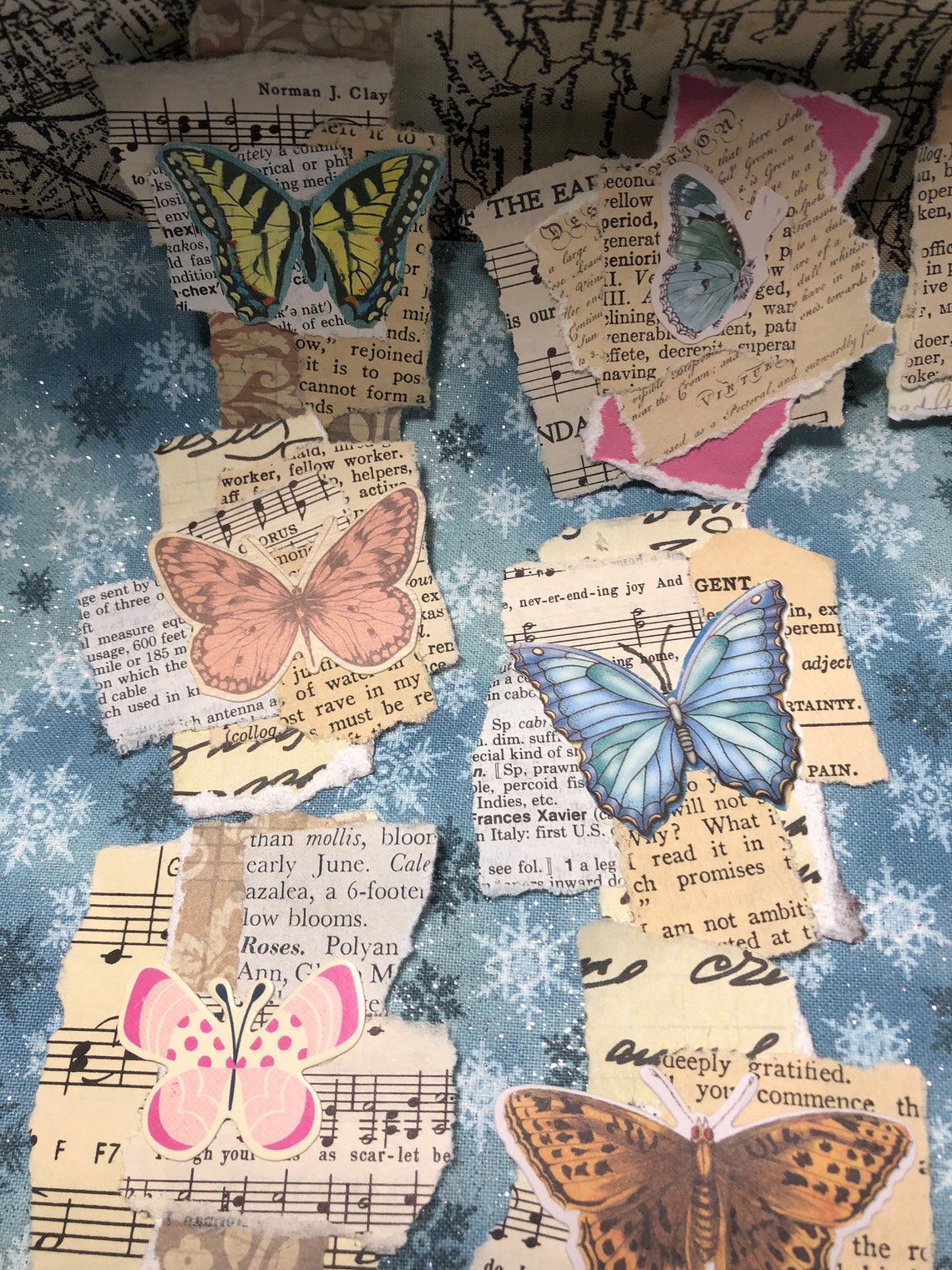 Clusters Butterfly Ephemera 12 Pieces - Etsy