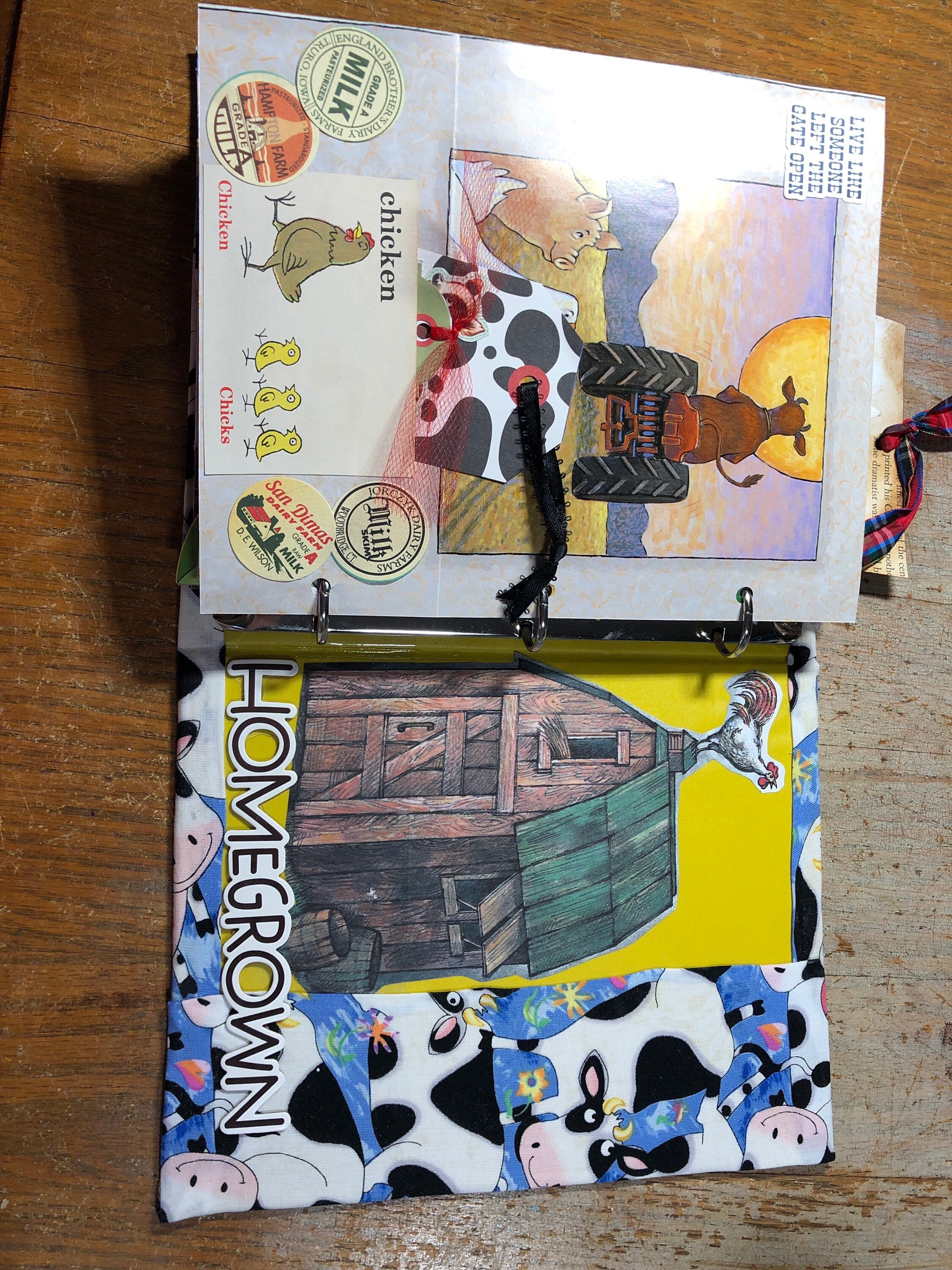 3 Ring Binder Junk Journal With a Farming Theme - Etsy