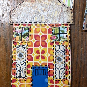 Large Scrap Paper Houses - Etsy