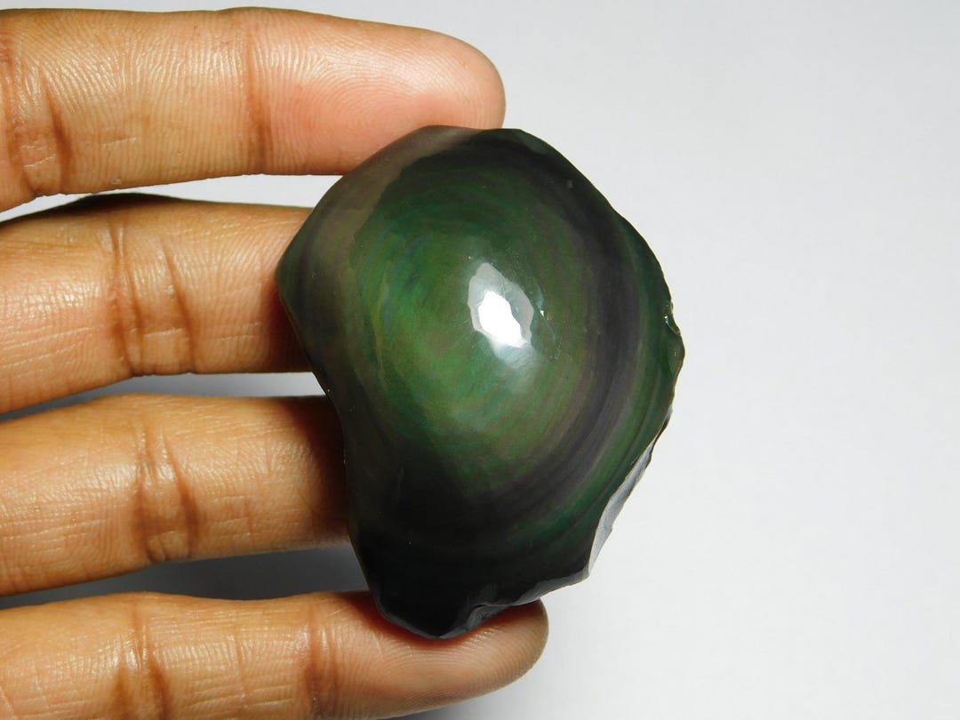 Rainbow Obsidian Rough Cabochons Rainbow Obsidian Gemstone Rainbow Obsidian Loose Stone Hand ...