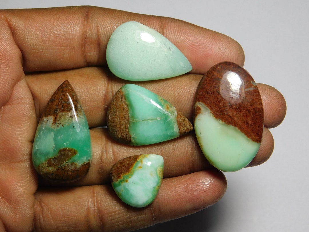 3 Piece Amazing Quality Chrysoprase Lot Gemstone Natural Chrysoprase ...