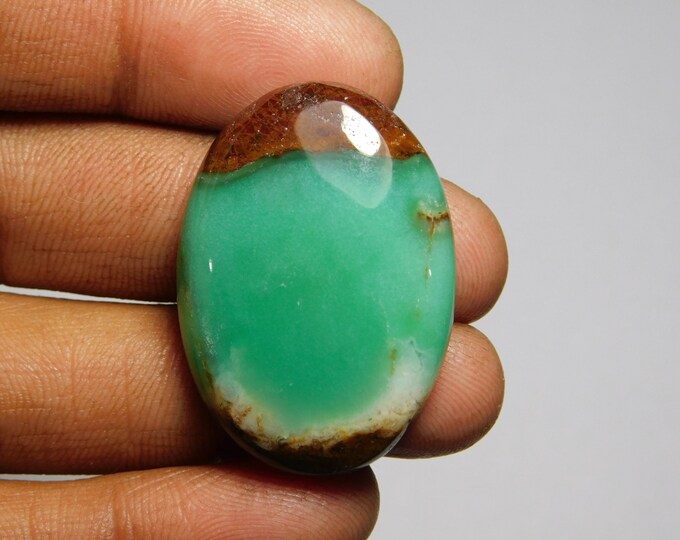 Amazing Quality Chrysoprase Gemstone Natural Chrysoprase Cabochons Handmade Chrysoprase With ...