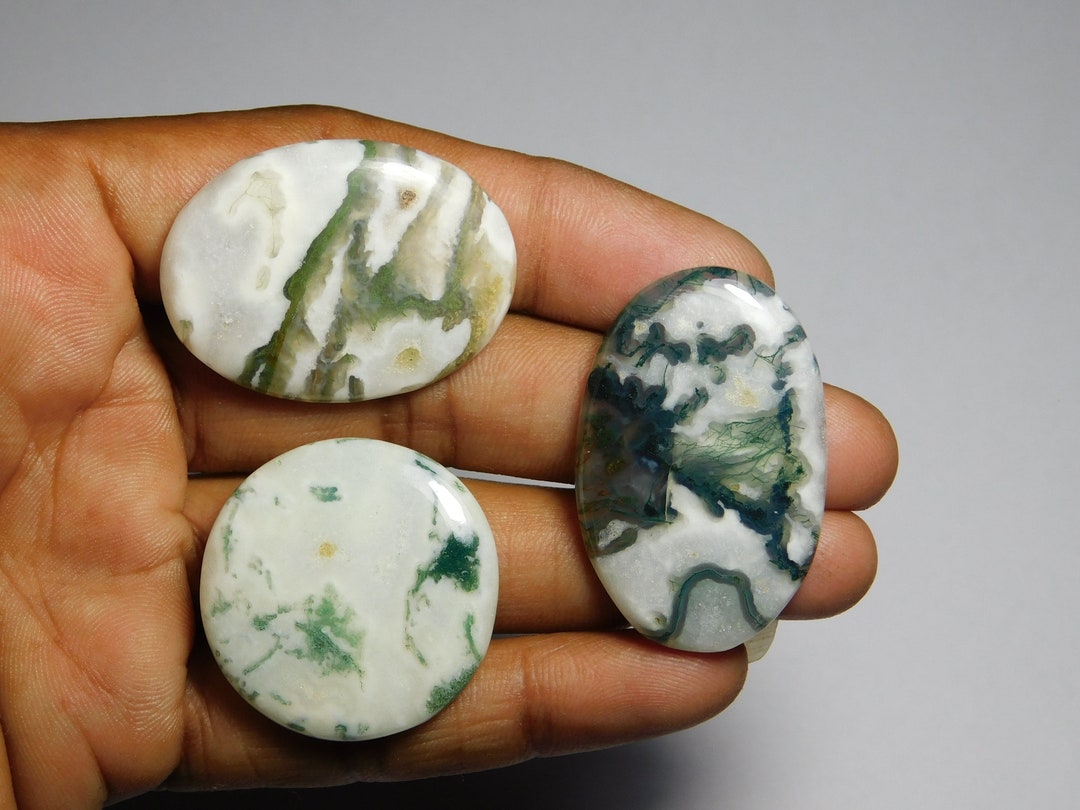 3 Piece Amazing Quality Tree Agate Lot Gemstone Natural Tree - Etsy