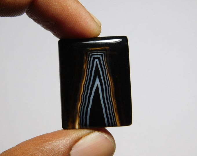 Black Banded Agate Gemstone 100% Natural Black Banded Agate Cabochons ...