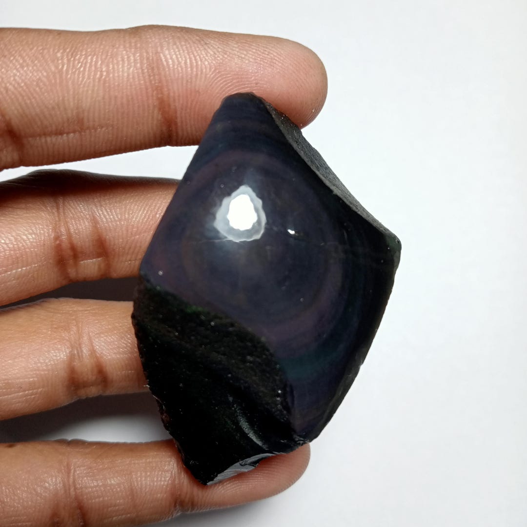 Rainbow Obsidian Rough Cabochons Rainbow Obsidian Gemstone Rainbow Obsidian Loose Stone Hand ...