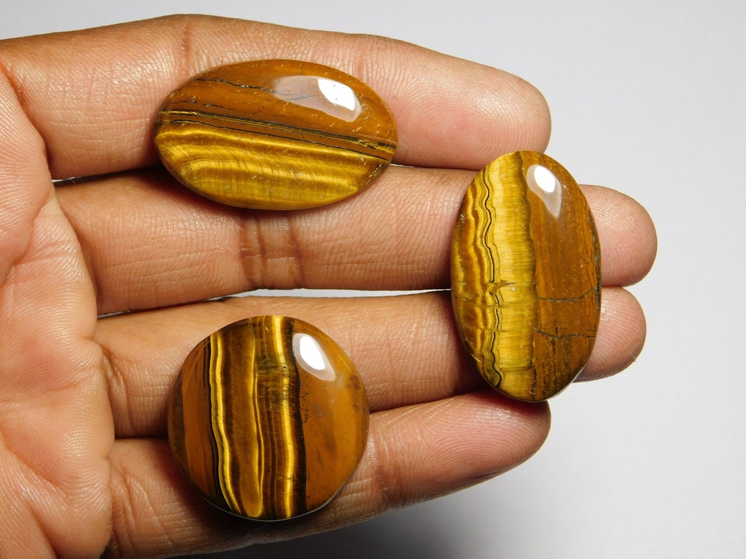 3pcs. Amazing Quality Multi Tiger Eye Lot Gemstone Natural Multi Tiger ...