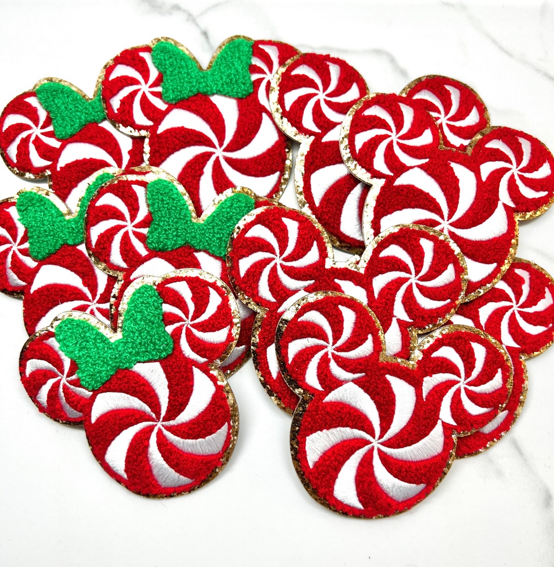 3.5” Peppermint Minnie and Mickey Mouse Disney Patch Christmas Theme ...