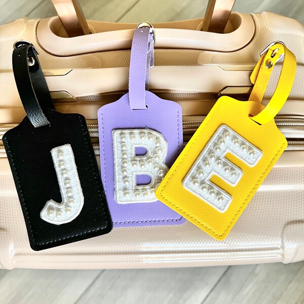 Monogram Luggage Tag - Etsy