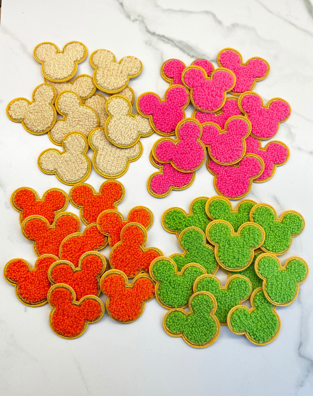 2" Mini SELF ADHESIVE Mickey Chenille Disney Patches Chenille Patch DIY - Etsy