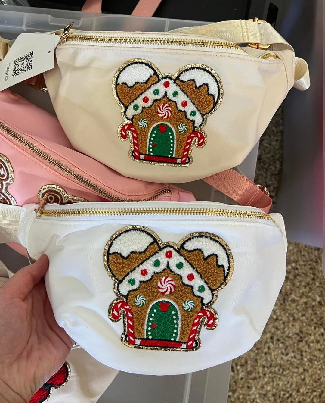 RTS Ready to Ship Mickey Gingerbread House Fanny Pack Waist Bag ...