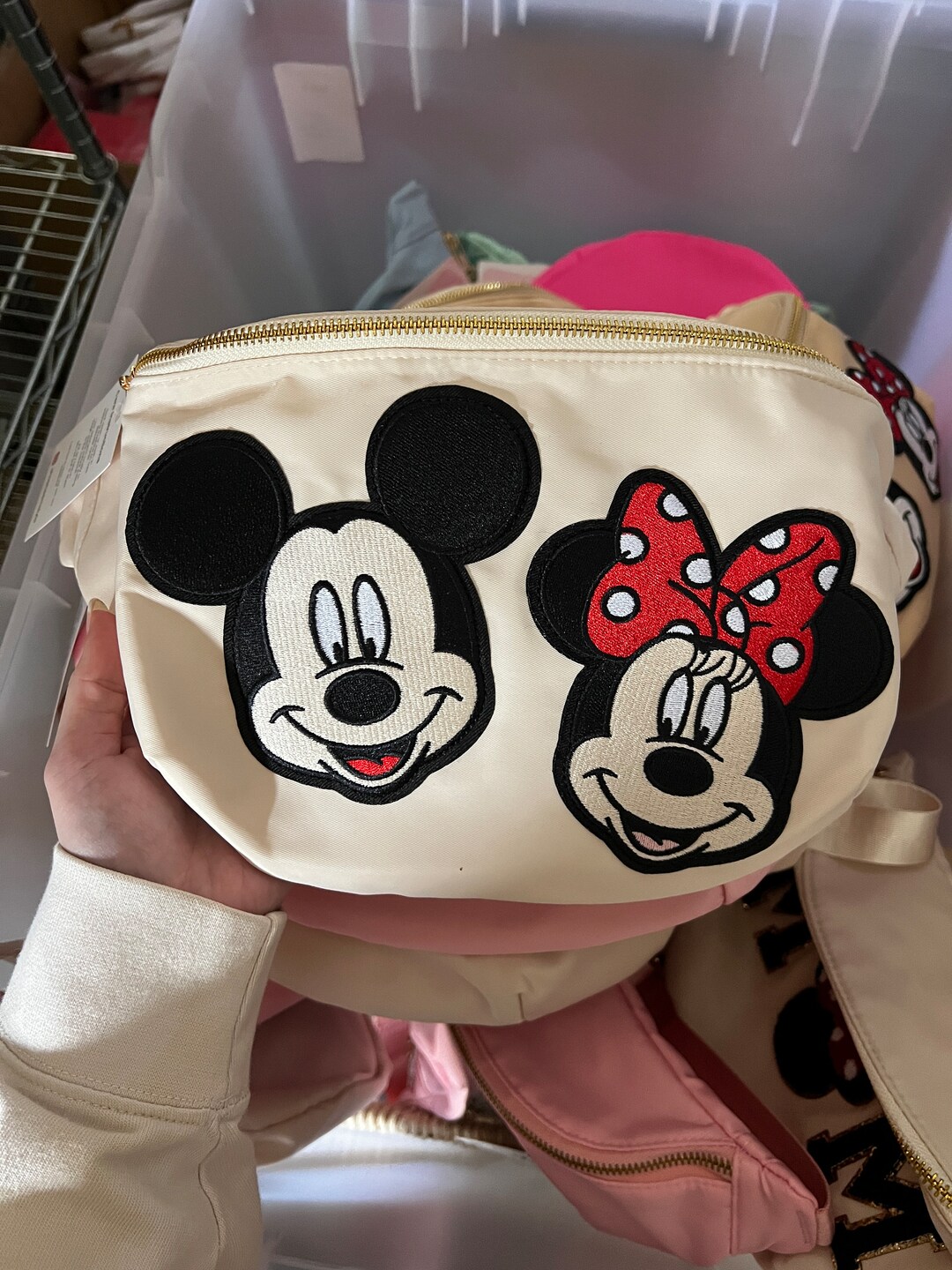 RTS Ready to Ship JUMBO Mickey Minnie Fanny Pack Waist Bag Crossbody ...