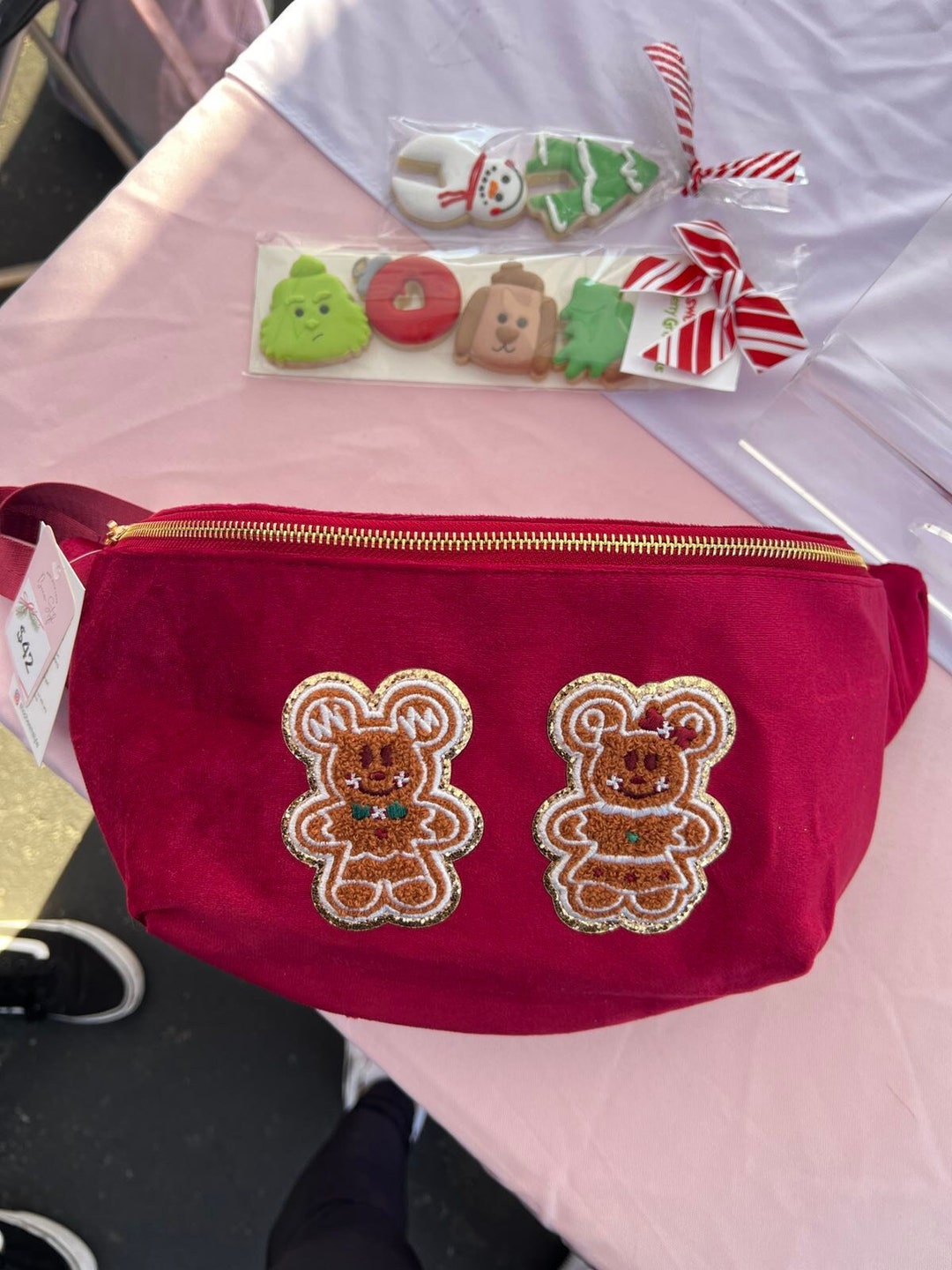 RTS Ready to Ship JUMBO Velvet Ginger Mickey Minnie Fanny Pack - Etsy