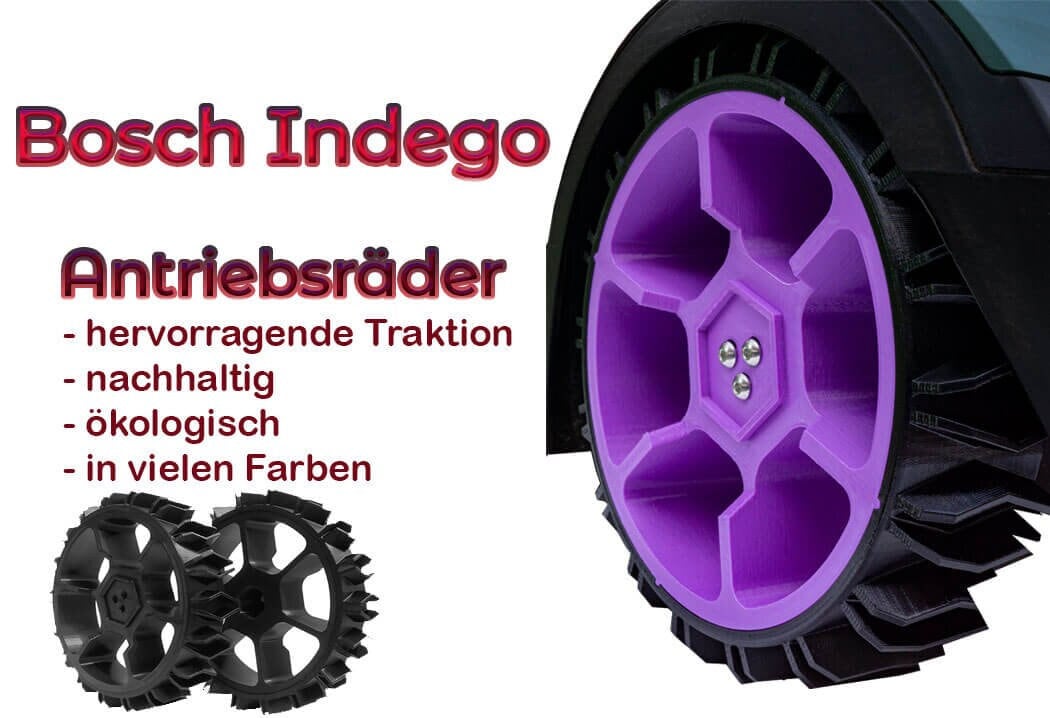 Bosch Indego Drive Wheels for Robotic Lawnmower Models XS300 to M+700 ...