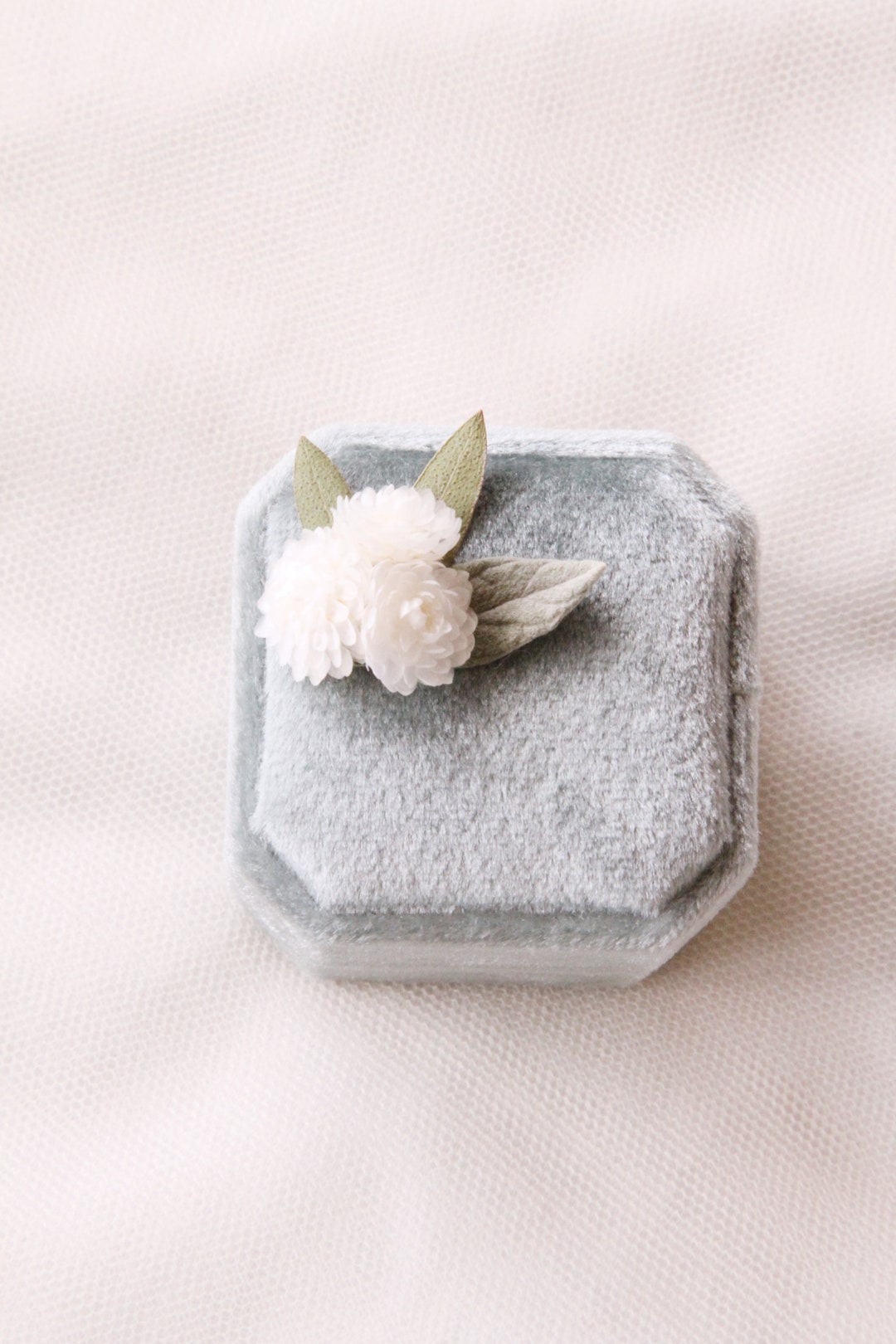 Ice Blue Velvet Wedding Ring Box blue Love Wedding Ring Velvet Box Blue ...