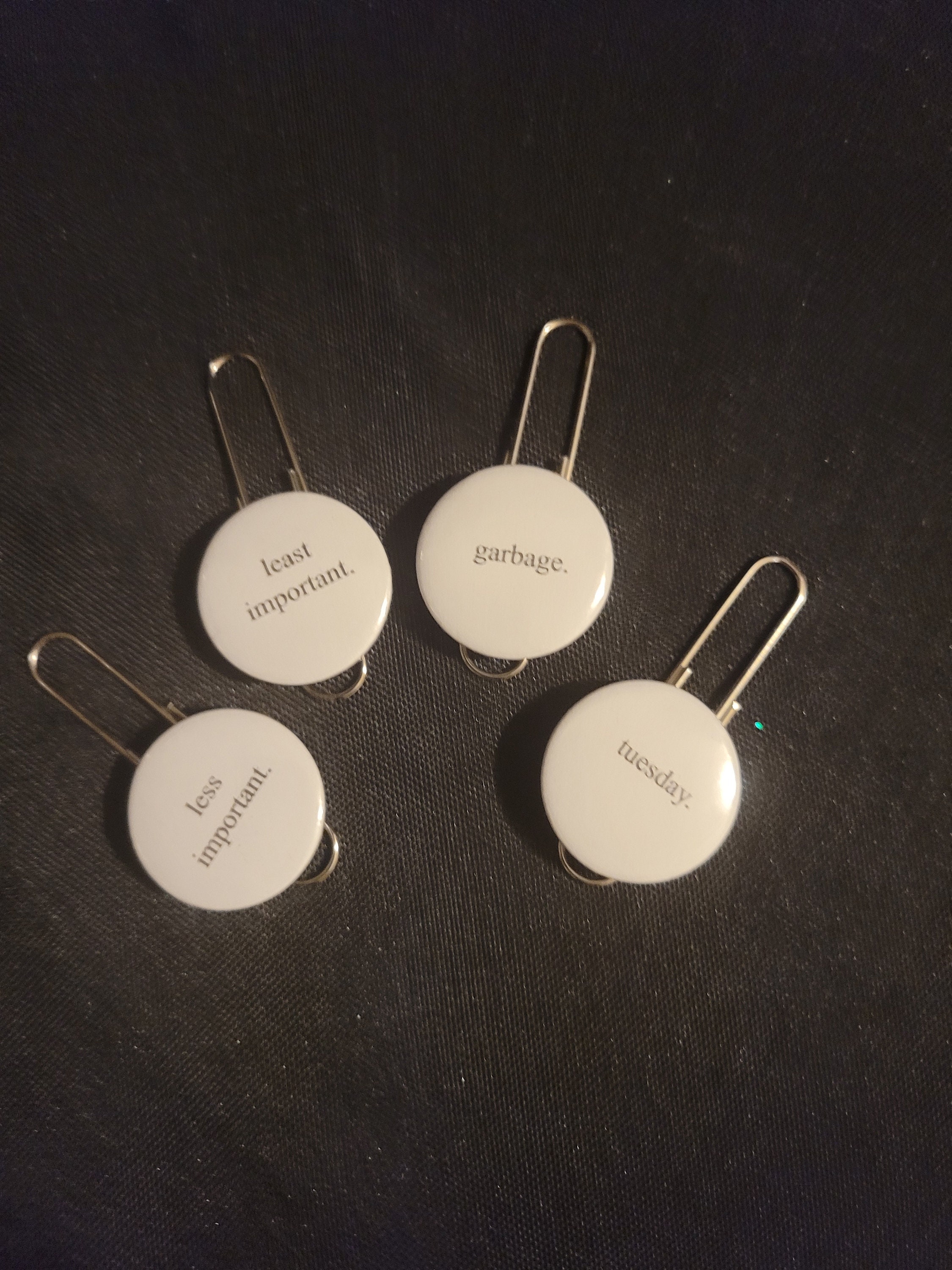 Smart A Buttons Paperclip 5 Pack - Etsy