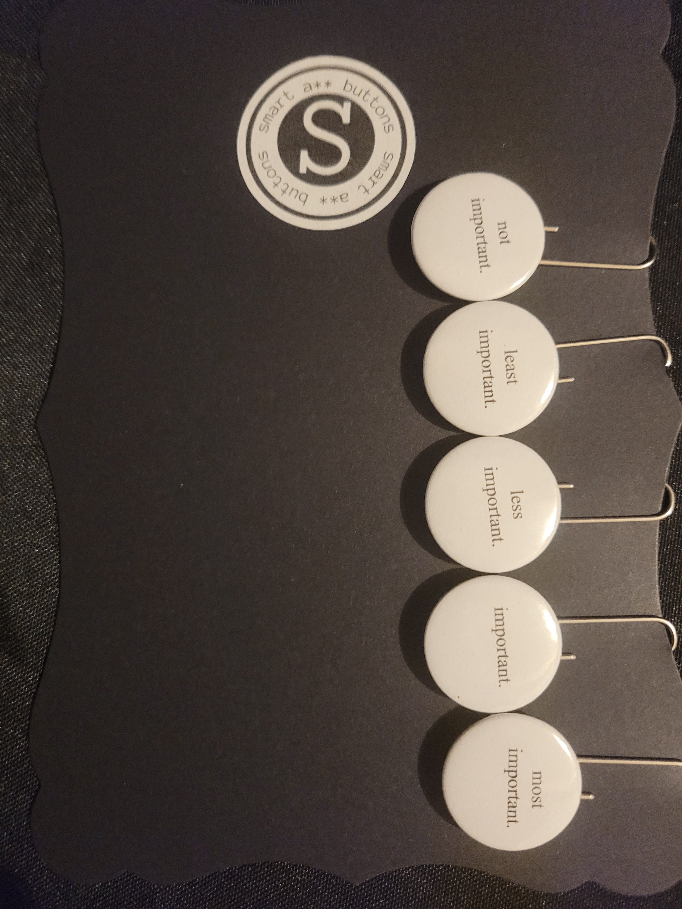 Smart A Buttons Paperclip 5 Pack - Etsy