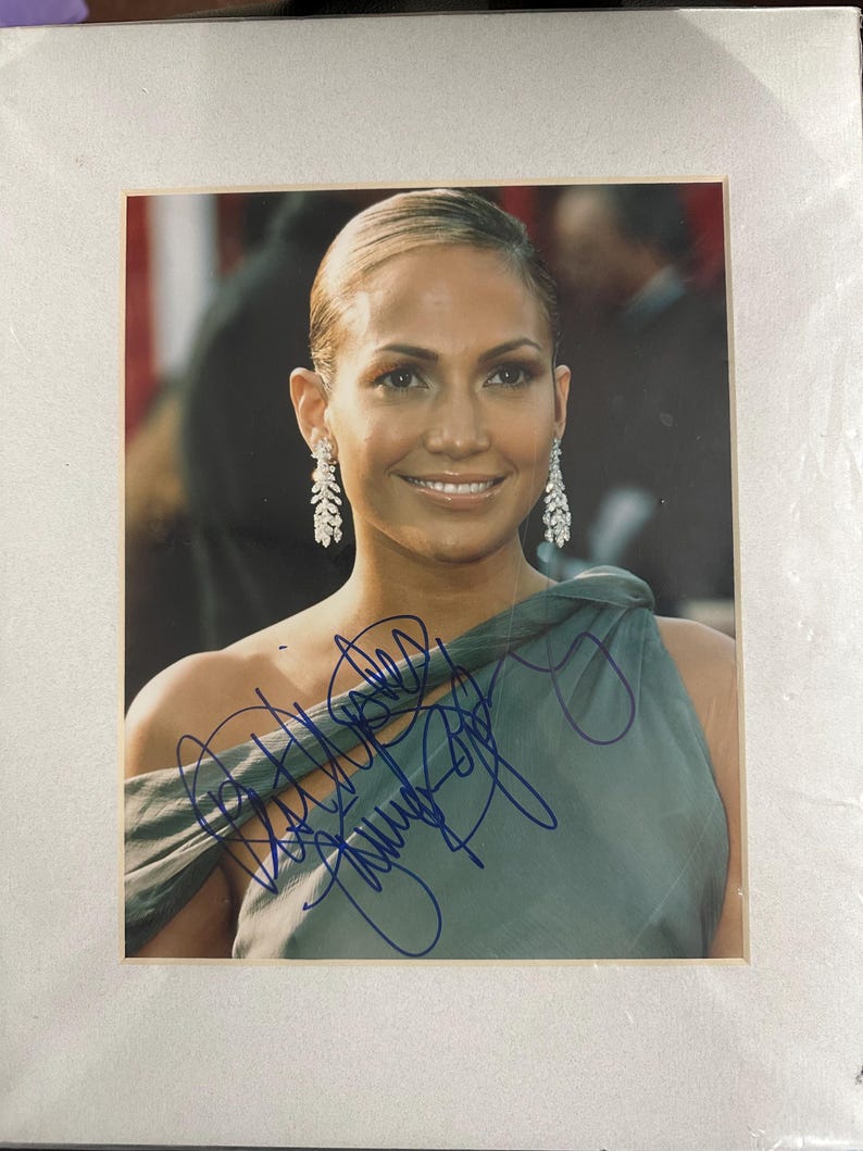 Jenniferr Lopez Authentic Autograph - Etsy