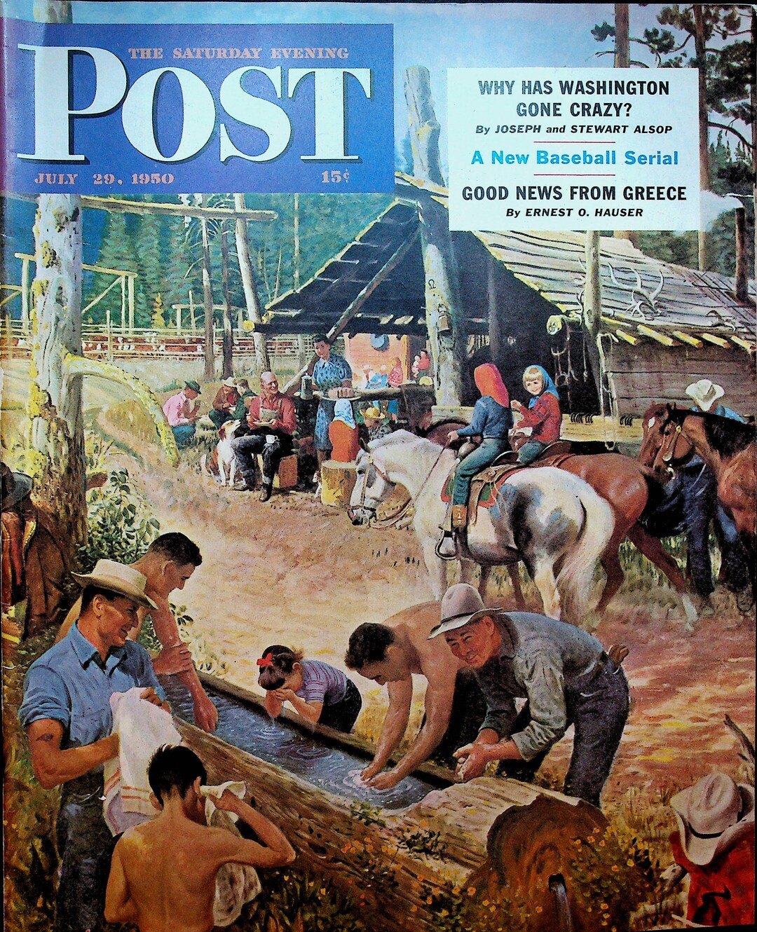 The Saturday Evening Post Magazine July 29 1950 Matt Cvetic John Clymer ...
