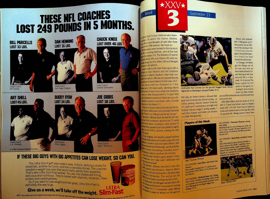 Super Bowl XXV Program Buffalo Bills V New York Giants NFL Football - Etsy