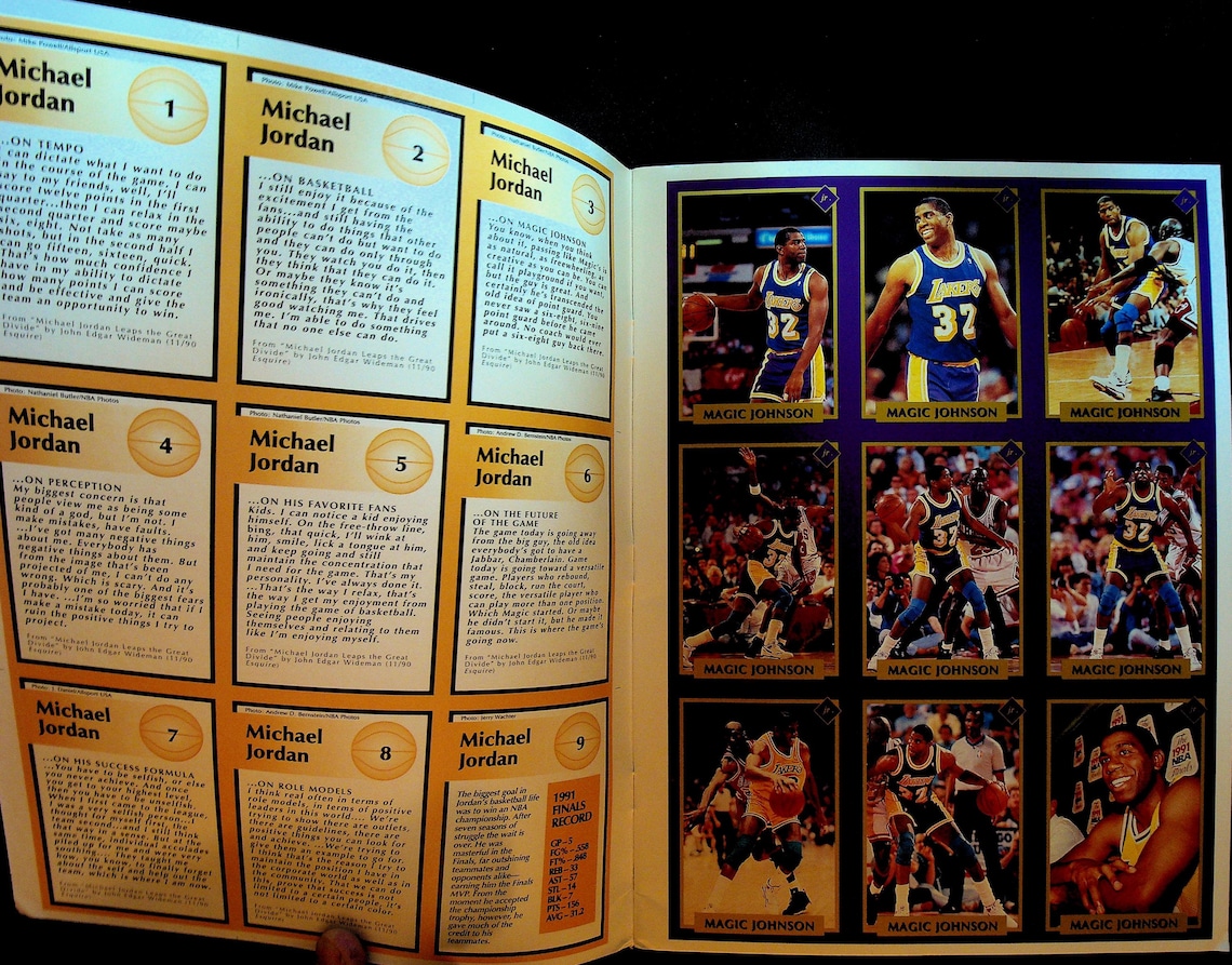 Jr Tuff Stuff Magazine 1991 Special Issue Michael Jordan Magic Johnson ...