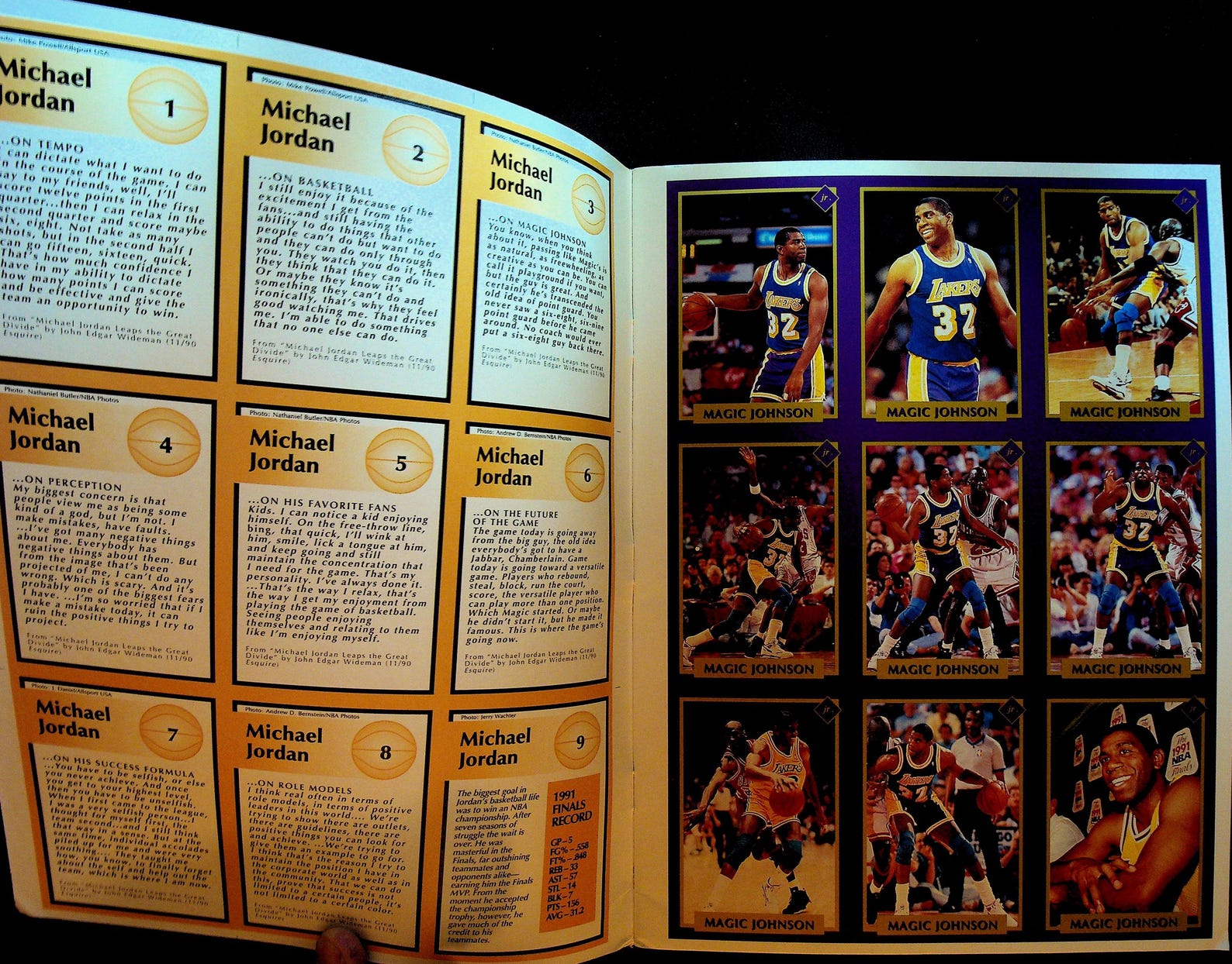 Jr Tuff Stuff Magazine 1991 Special Issue Michael Jordan Magic Johnson ...