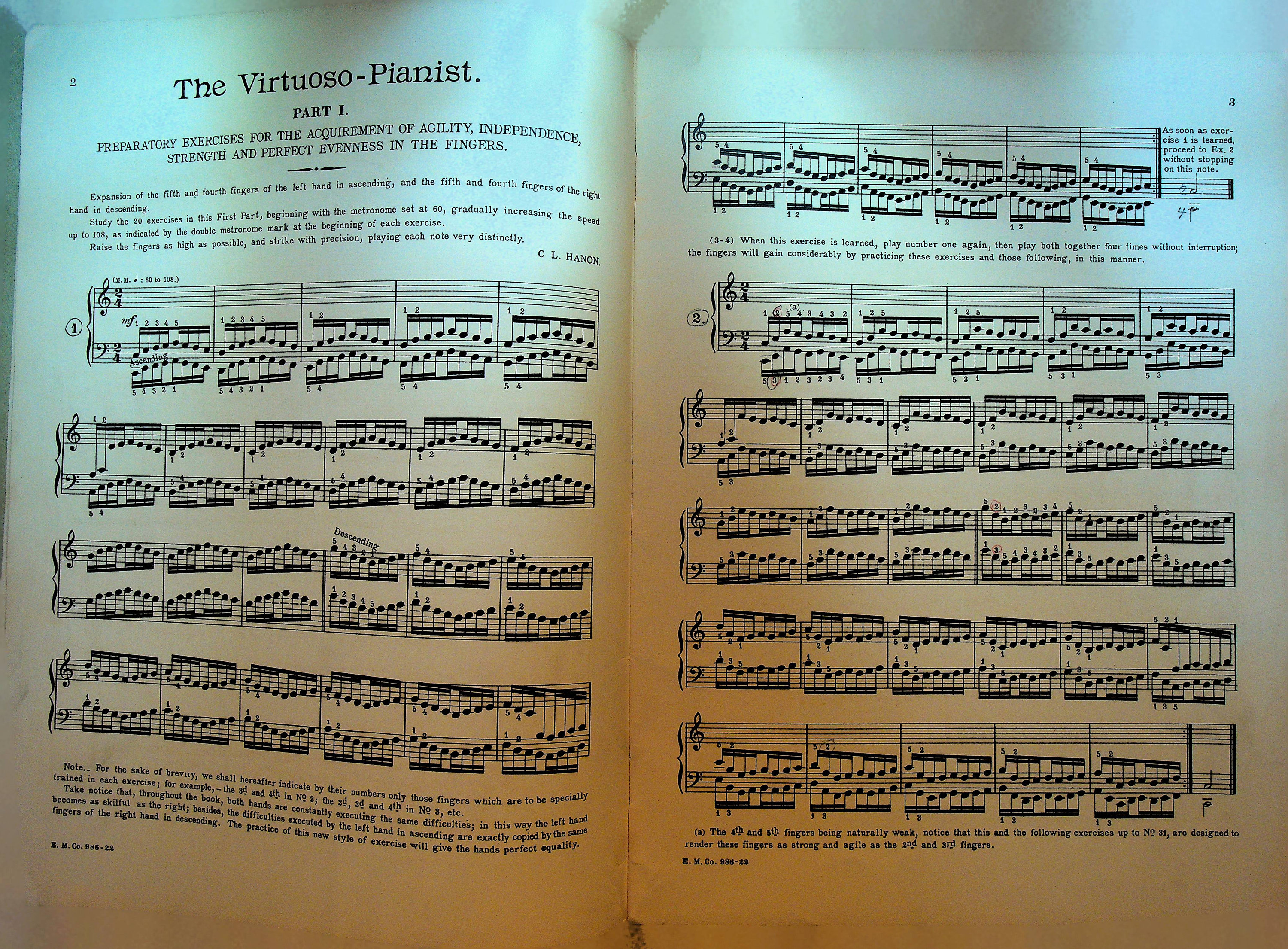 Hanon the Virtuoso Pianist Part 1 Edition Evans - Etsy