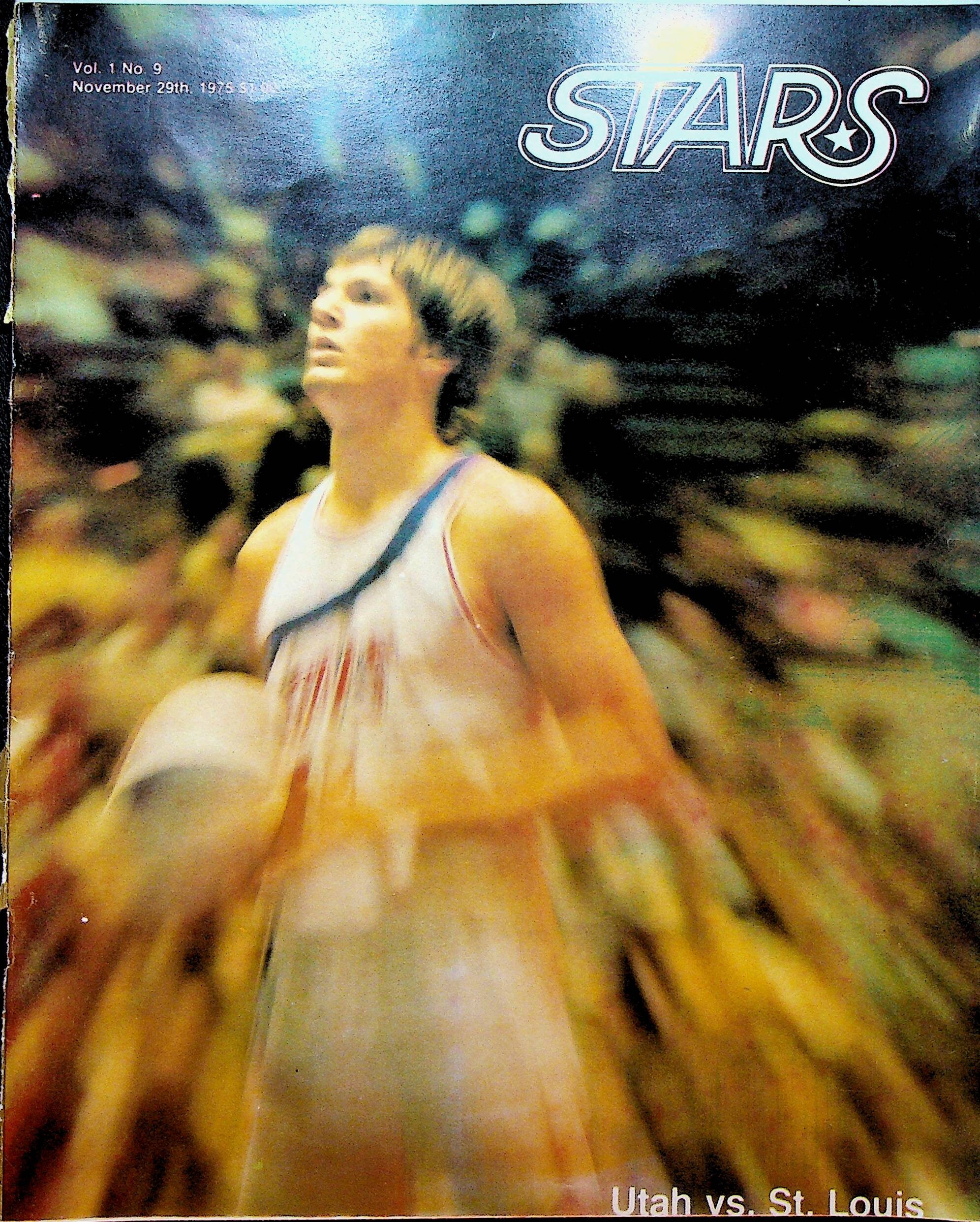 Utah Stars ABA Basketball 1975 Program Cover Lot of 4 Red White Blue ...