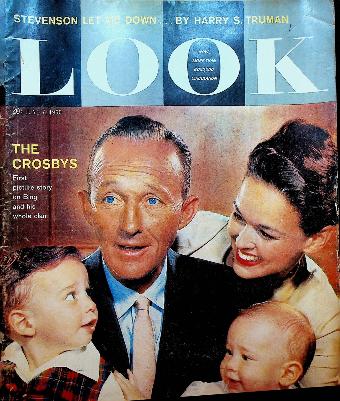 Look Magazine June 7 1960 Bing Crosby Harry Truman Don Drysdale - Etsy