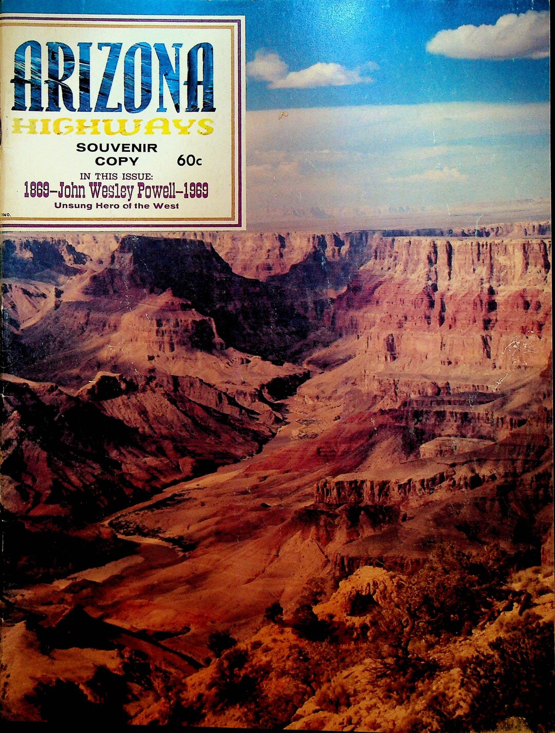 Arizona Highways Magazine March 1969 John Wesley Powell Grand Canyon - Etsy