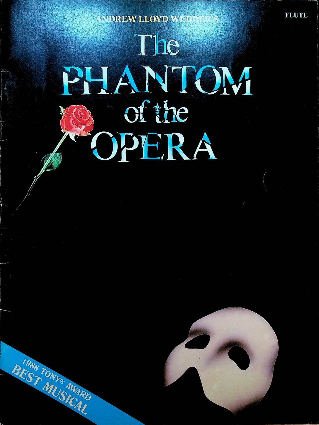 The Phantom of the Opera Songbook Flute 1992 - Etsy