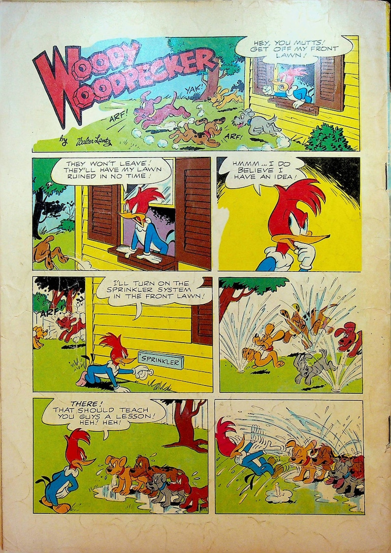 Woody Woodpecker 30 Dell Comics 1955 Cat Fish - Etsy