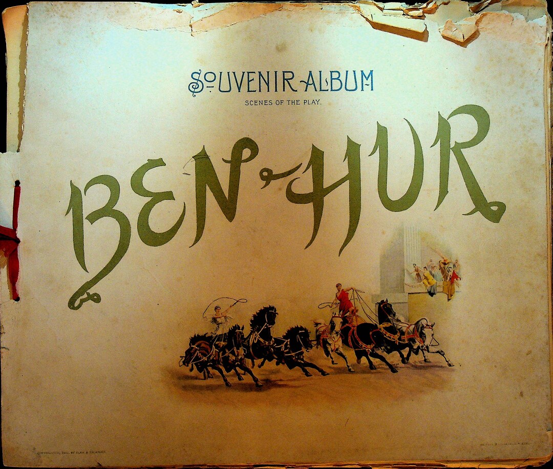 Ben Hur Souvenir Album Scenes From the Play 1900 - Etsy