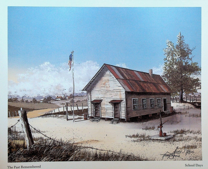 The Past Remembered by Huey J Theus Print Lot of 4 - Etsy