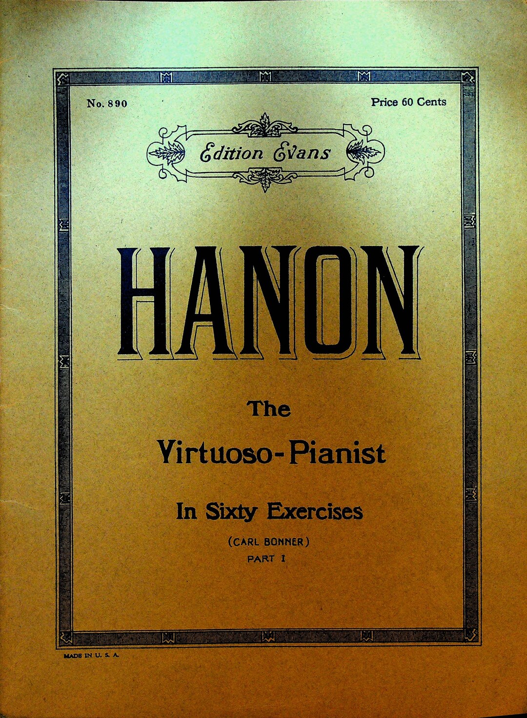 Hanon the Virtuoso Pianist Part 1 Edition Evans - Etsy
