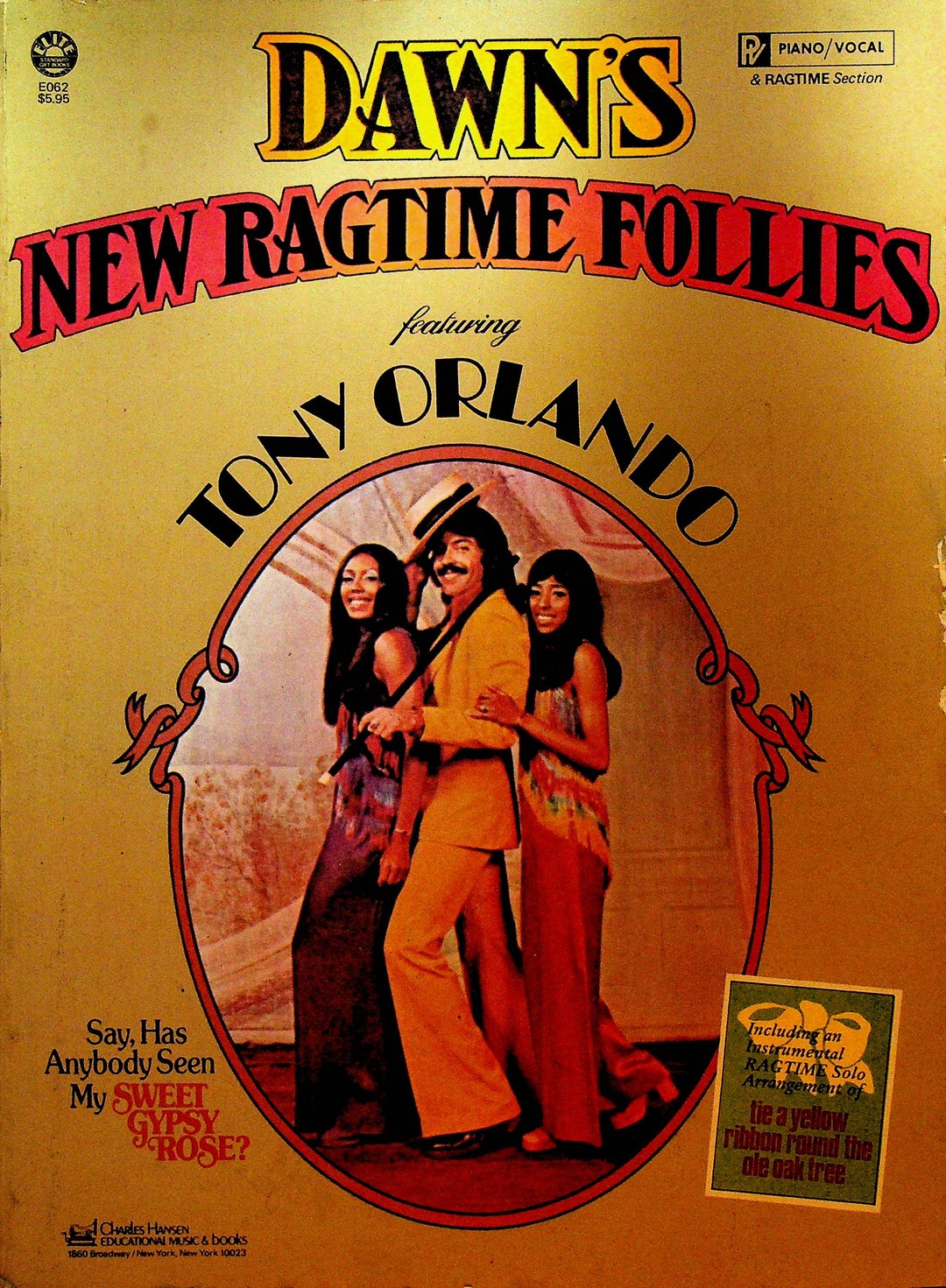 Dawn's New Ragtime Follies Songbook Featuring Tony Orlando - Etsy