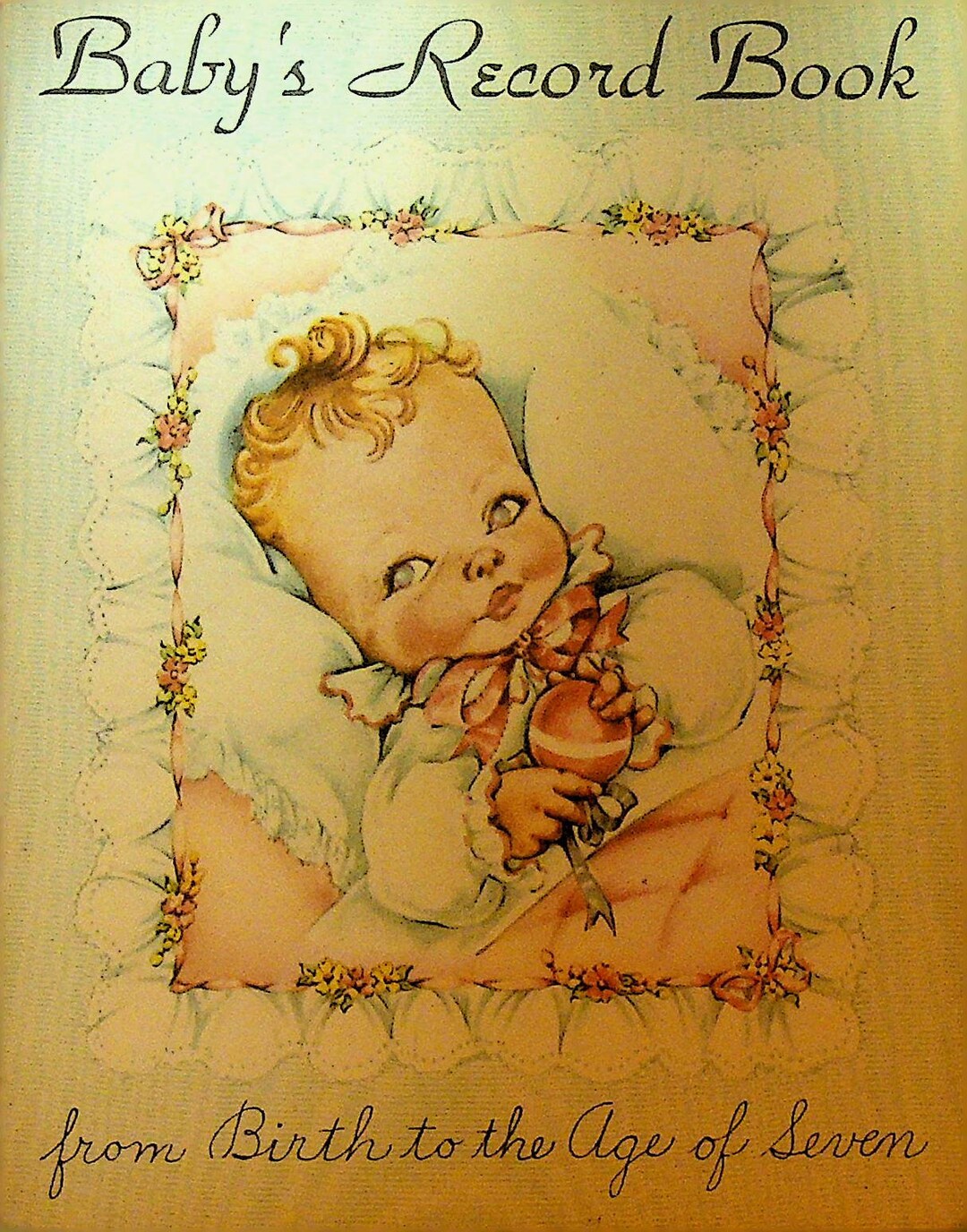 Baby's Record Book From Birth to the Age of Seven 1942 Samuel Lowe Blue ...