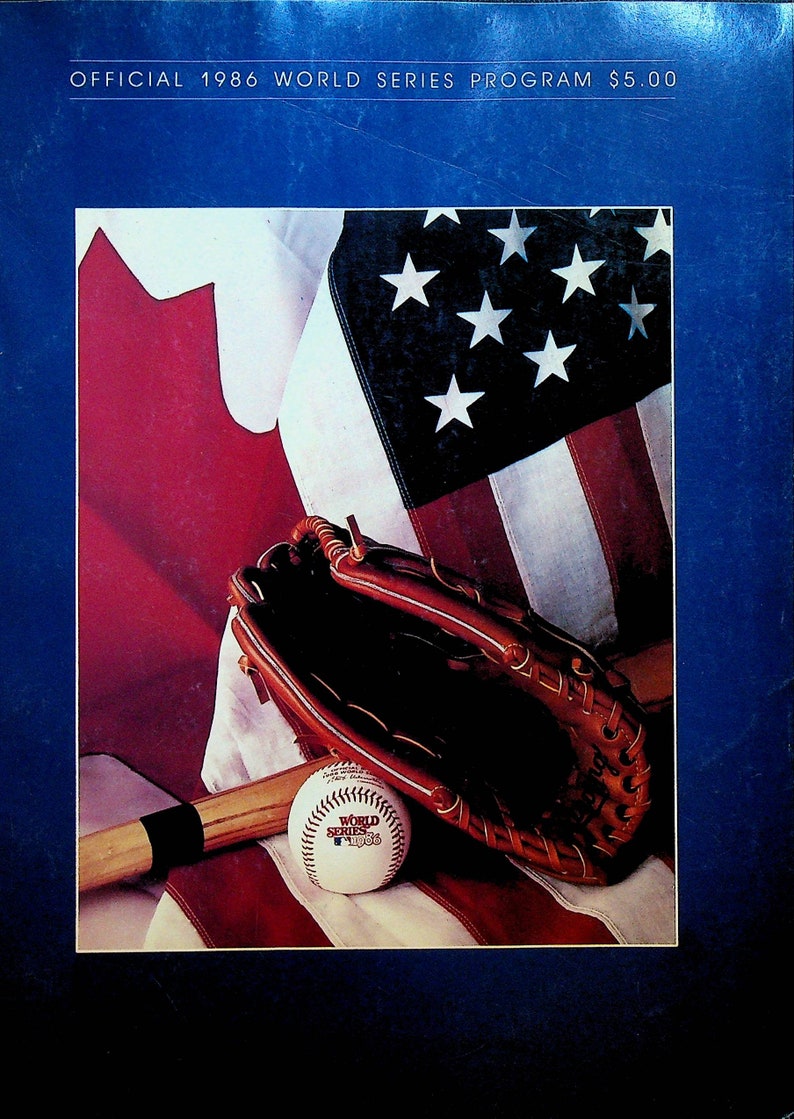 1986 World Series Official Program Boston Red Sox V New York Mets - Etsy