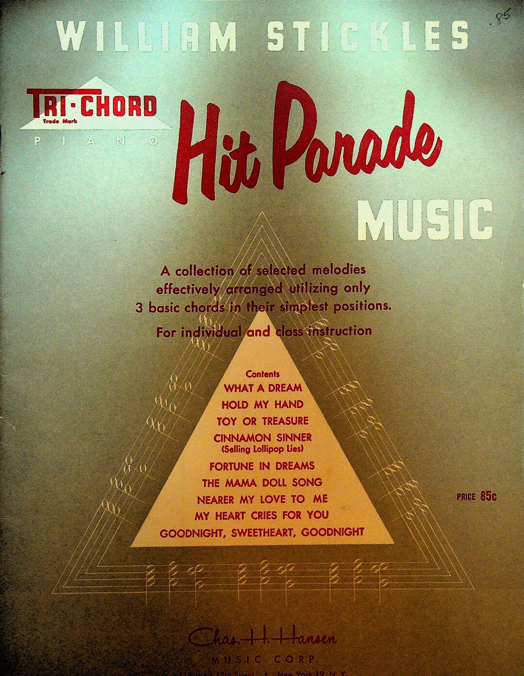 William Stickles Tri-chord Piano Hit Parade Music Songbook - Etsy