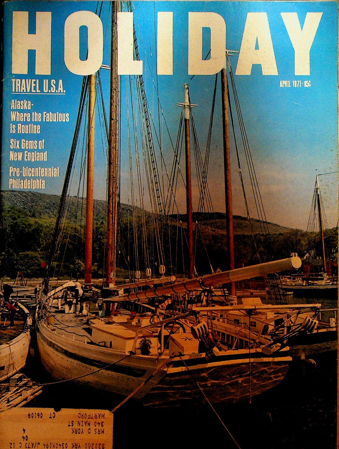 Holiday Magazine April 1971 Alaska New England Philadelphia - Etsy