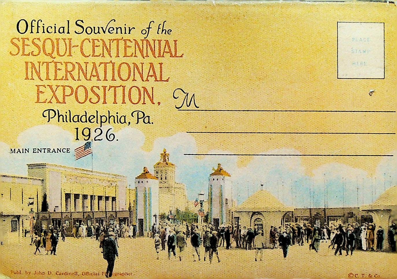 Sesqui-Centennial International Exposition Souvenir Postcard Folder ...