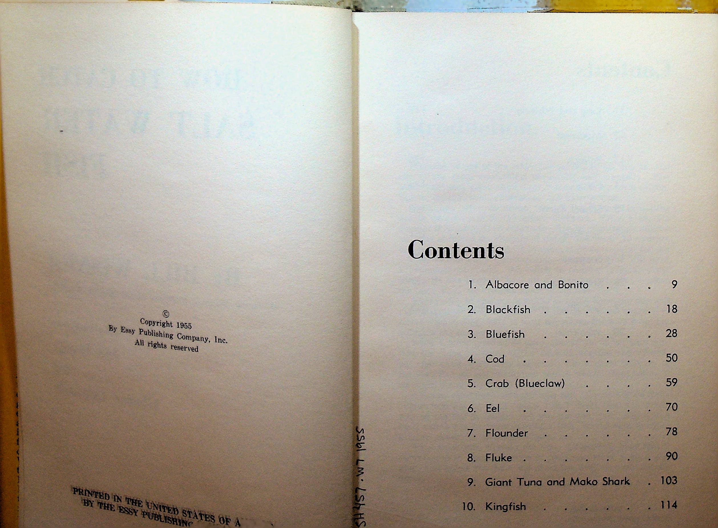 How to Catch Salt Water Fish by Bill Wisner Jon Gnagy HC DJ 1955 Louis ...