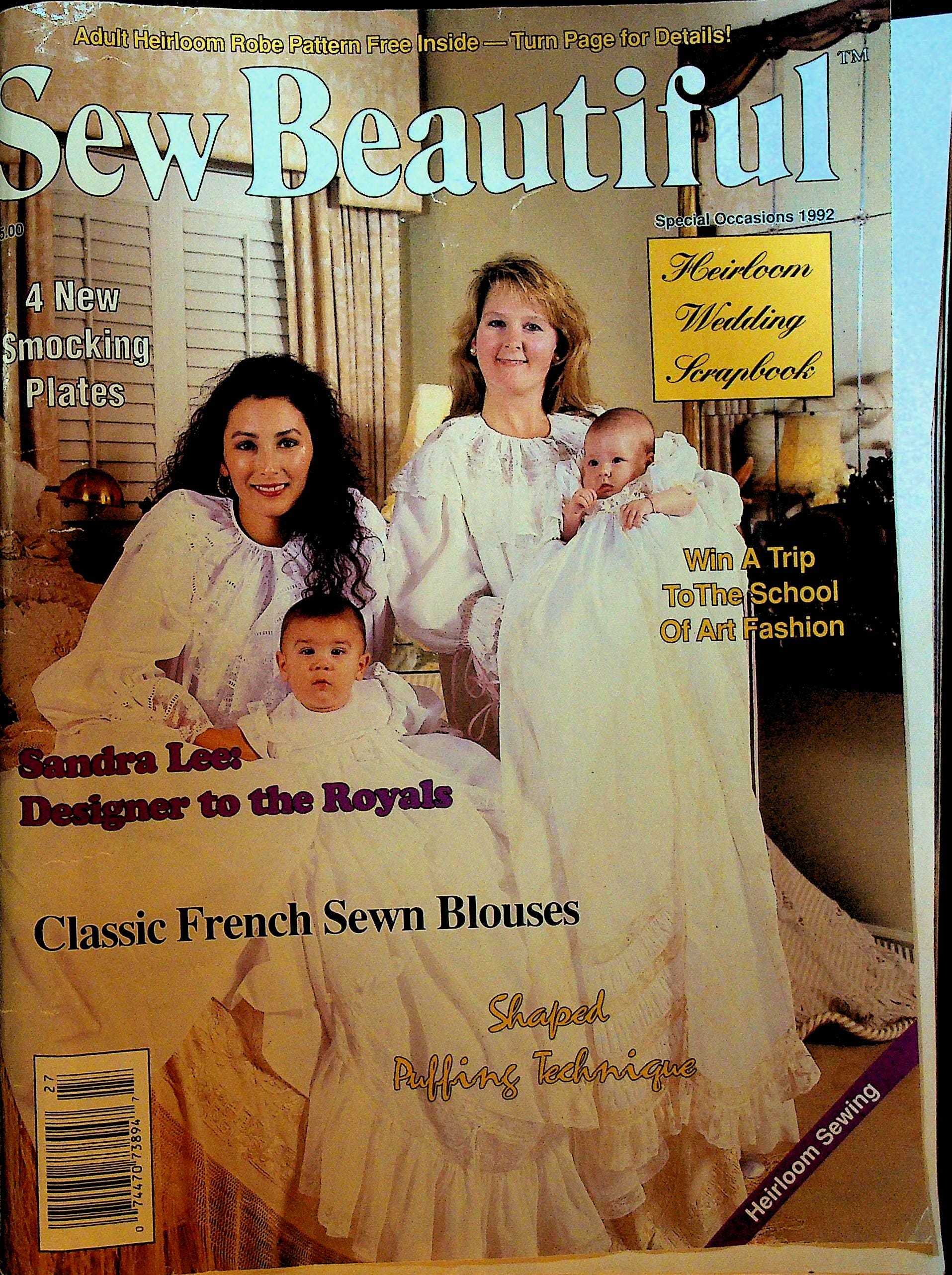 Sew Beautiful Magazine Special 1992 - Etsy