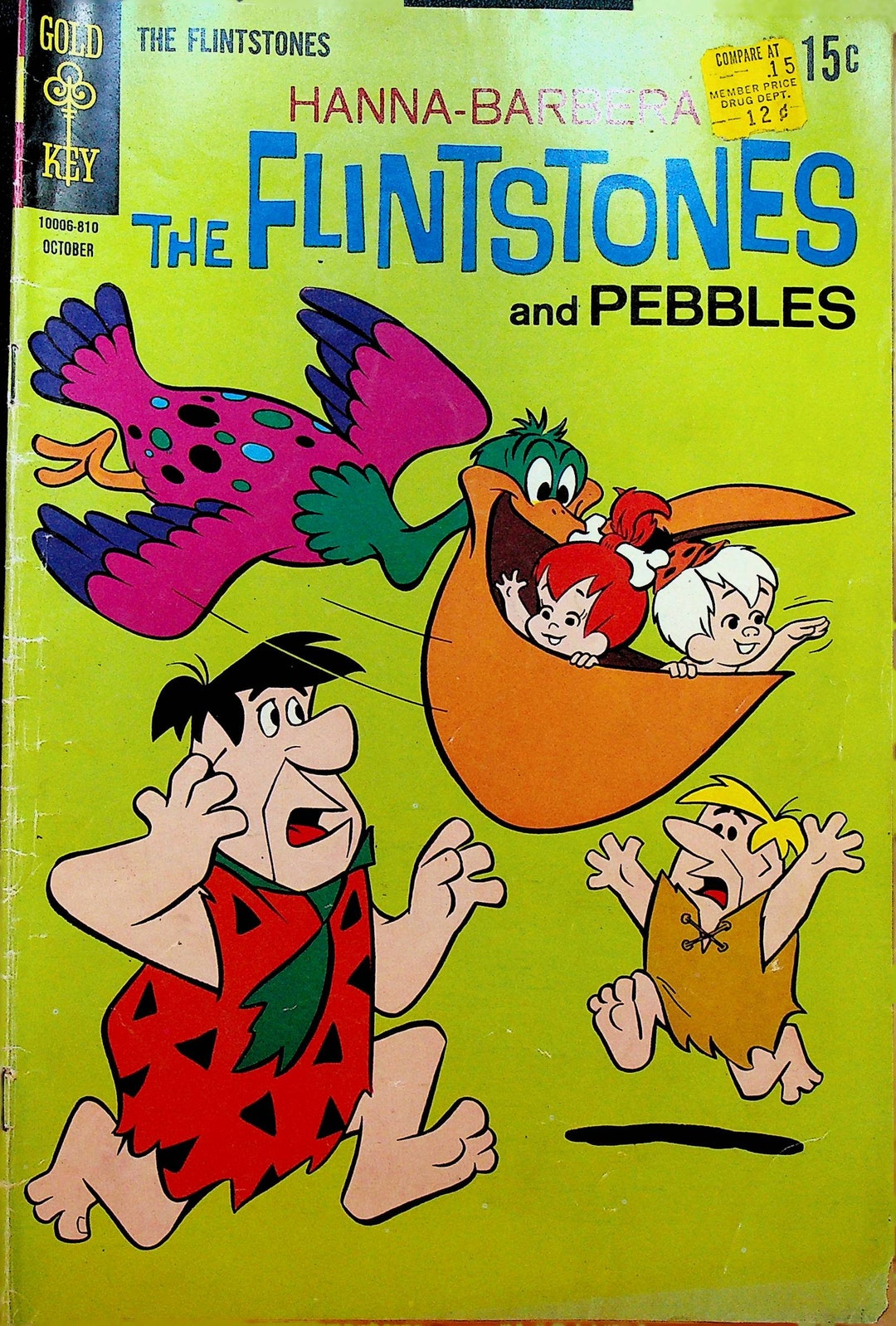 The Flintstones & Pebbles 48 Gold Key Comics 1968 - Etsy